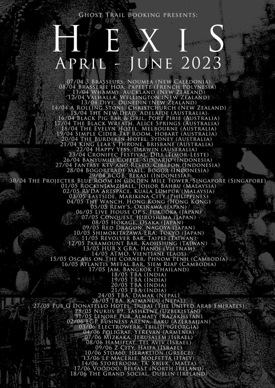 HEXIS - Europe Tour 2023 - Line up