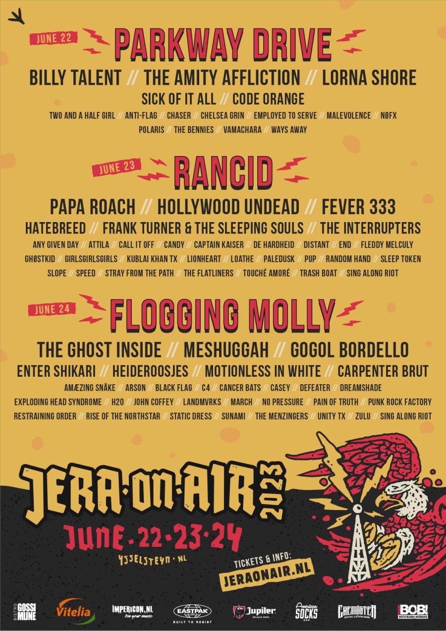 Jera On Air Festival 2023 - Line up