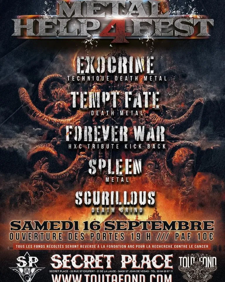 Metal Help Fest - 16/09/2023 - Montpellier (St Jean-de-Védas) - Secret ...
