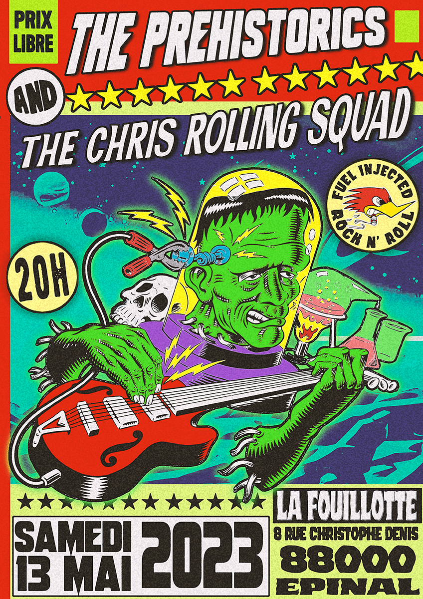 The Chris Rolling Squad + The Prehistorics - 13/05/2023 - Epinal - La Fouillotte - France