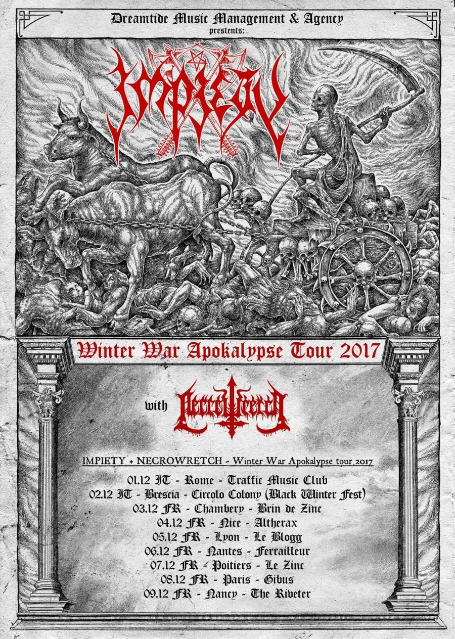 Concert Impiety + Necrowretch - 01/12/2017 - Roma - Traffic Live Club ...