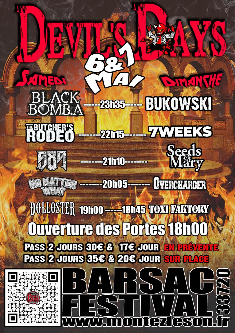 Devil's Days 2023 - 06/05/2023 (2 days) - Barsac - Salle Bastard - France