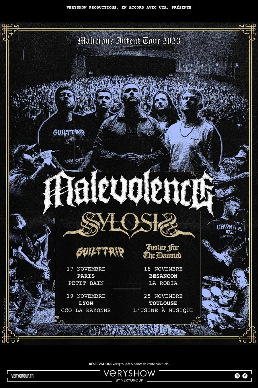 Concert Malevolence - 17/11/2023 - Paris - Le Petit Bain - France