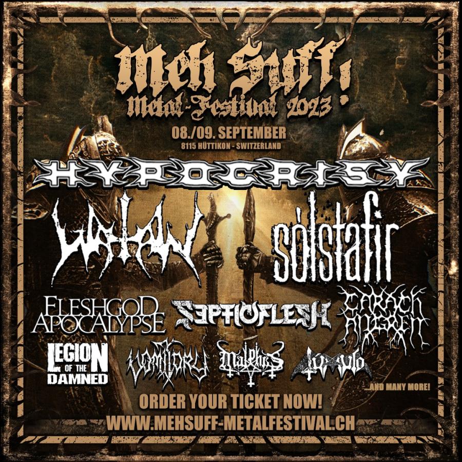 Meh Suff! Metal-Festival 2023 - 08/09/2023 (2 days) - Hüttikon ...