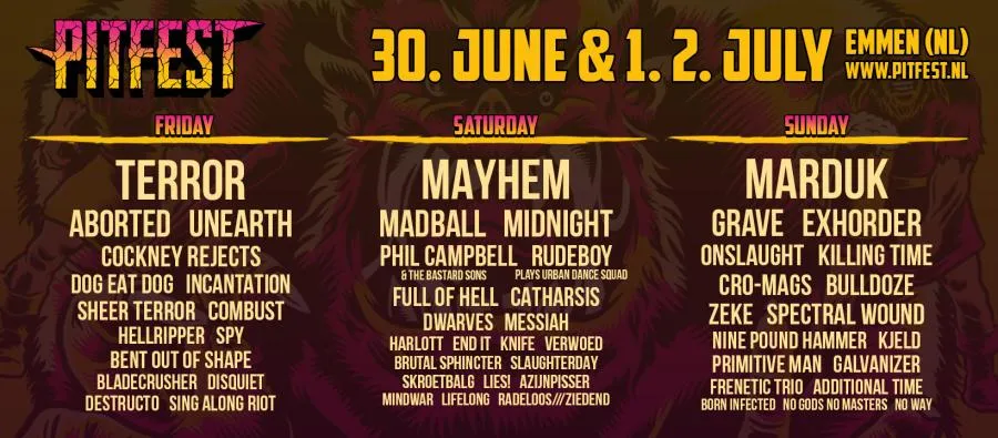 Pitfest 2023 - 30/06/2023 (3 jours) - Emmen - Pays-Bas