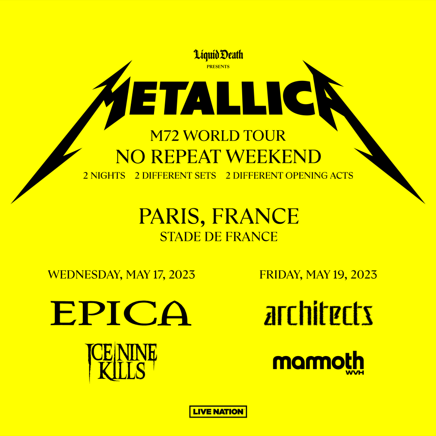 Event Metallica - 17/05/2023 - Paris (Saint-Denis) - Stade De France ...