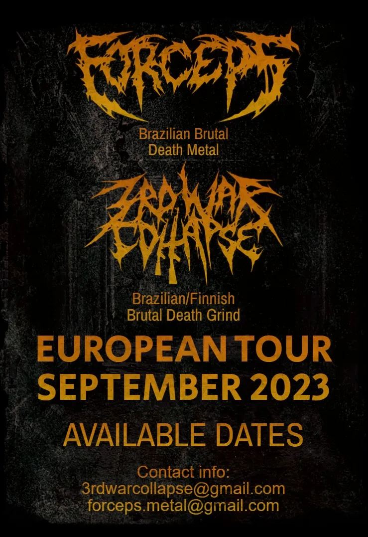 Forceps + 3rd War Collapse + Grind O Matic - 11/09/2023 - Paris - L ...