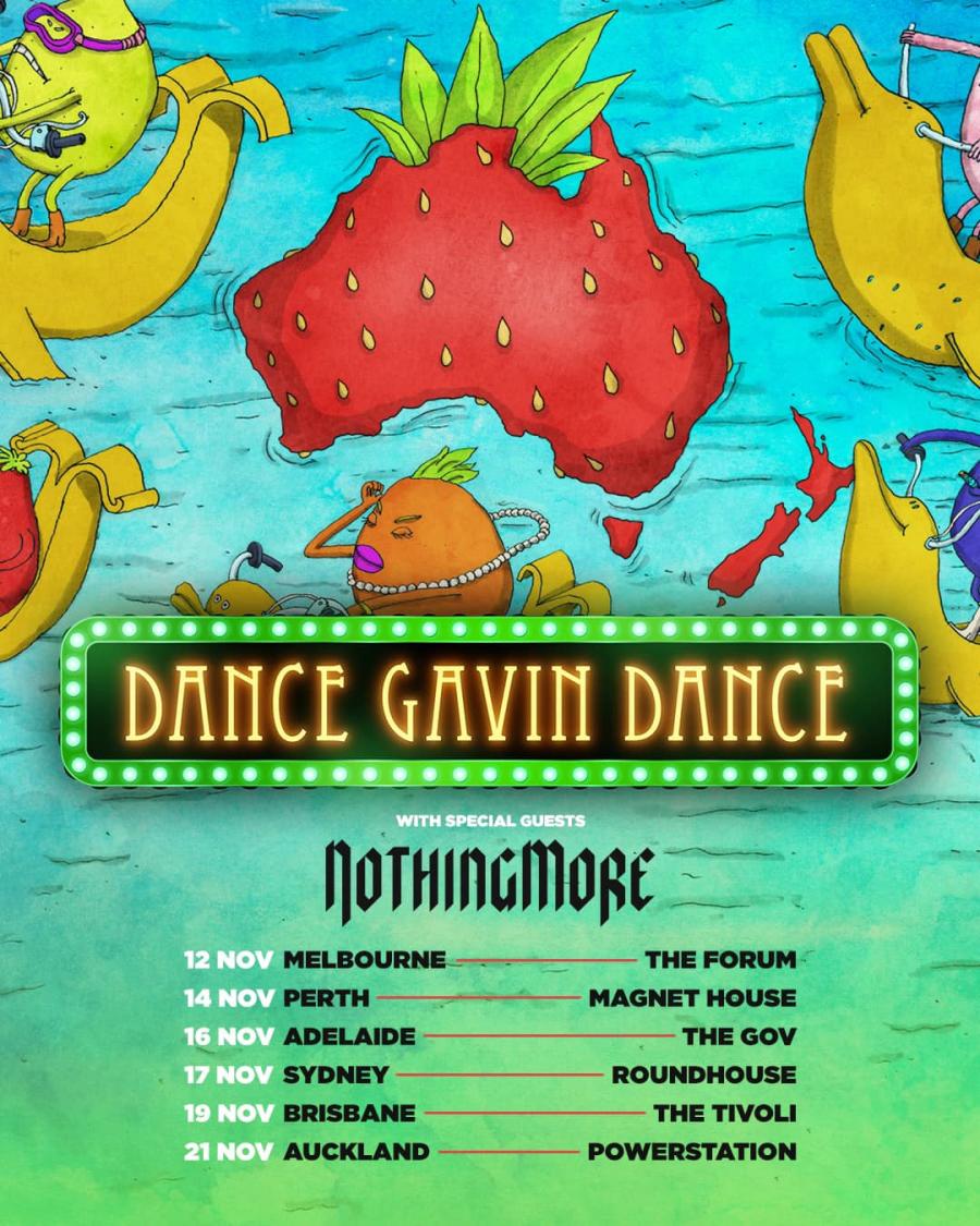 Event Dance Gavin Dance - 14/11/2023 - Perth - Magnet House - Australia