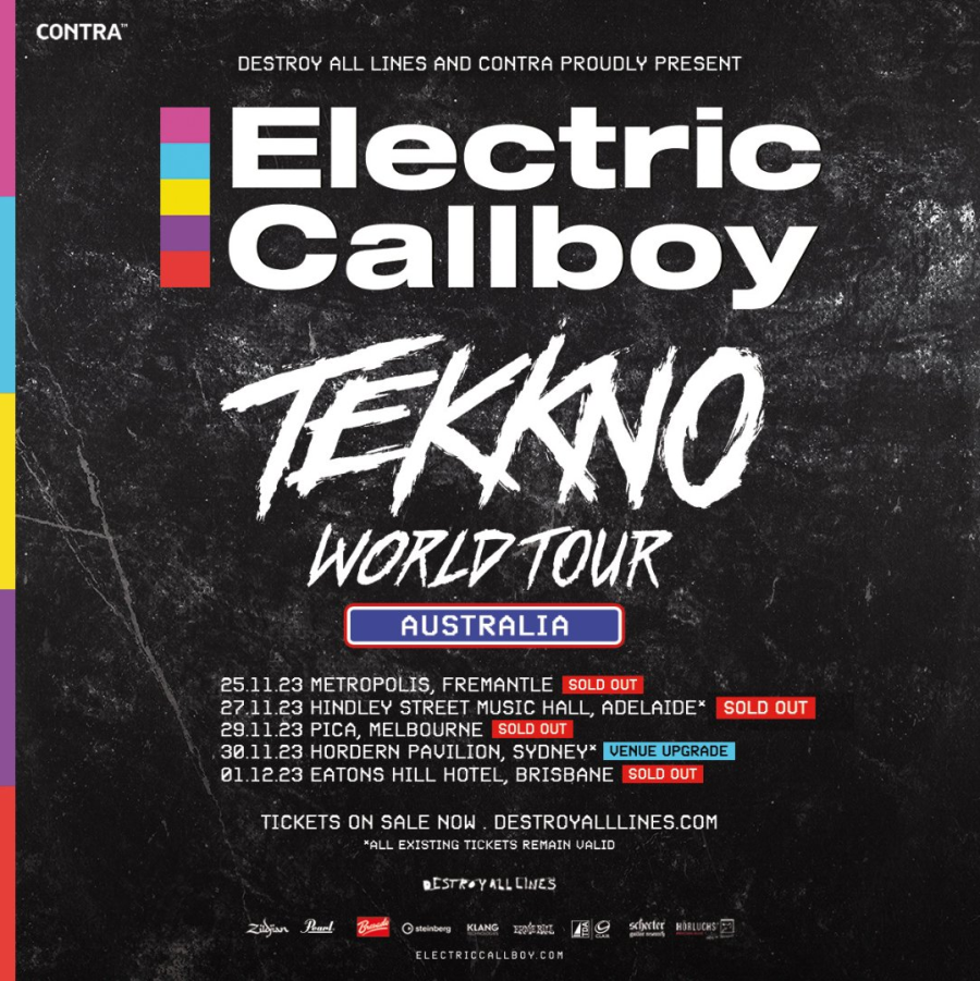 Electric Callboy - Tekkno World Tour - Australia - 25/11/2023 - Perth ...
