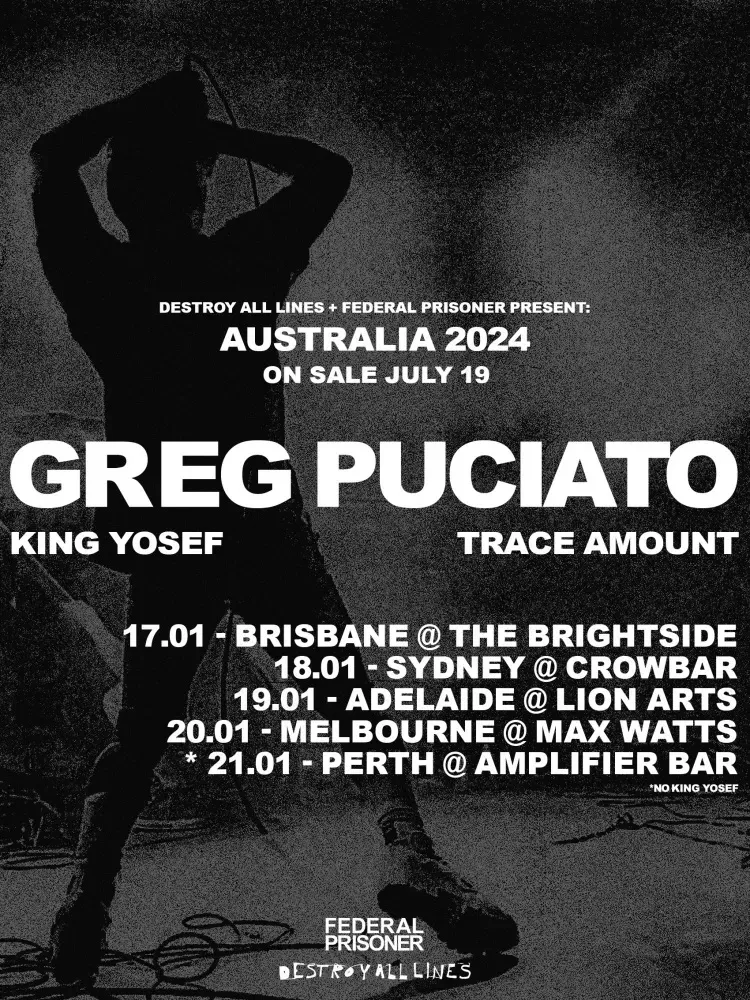 Concert Greg Puciato - 19/01/2024 - Adelaide - Lion Arts Factory ...