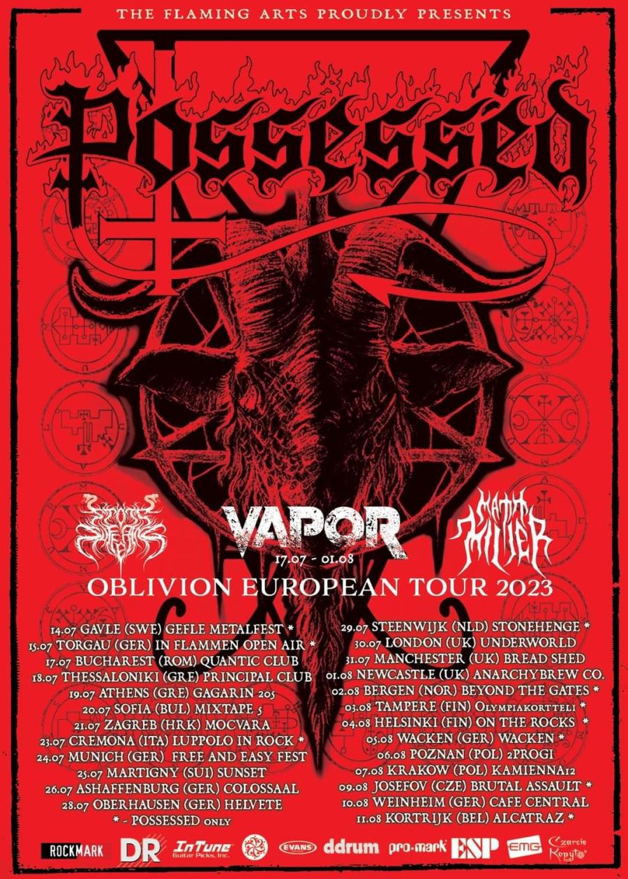 Possessed European Tour 2023 Line Up possessed-european-tour-2023-line-up