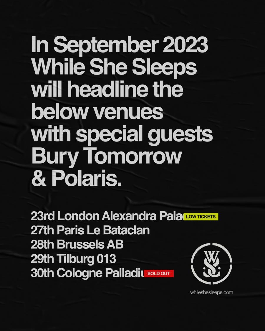 Event While She Sleeps - 23/09/2023 - London - Alexandra Palace - United Kingdom