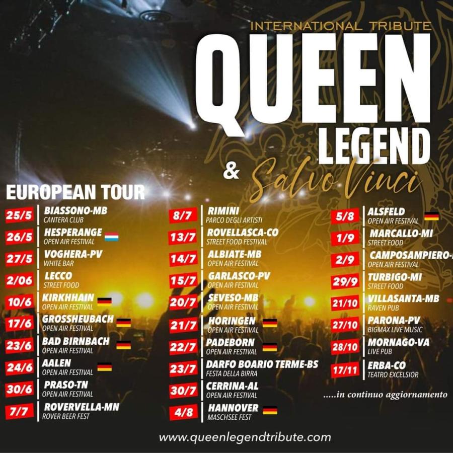 Event Queen Legend - Line up