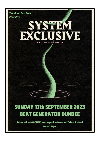 Event System Exclusive - 17/09/2023 - Dundee - Beat Generator - United ...