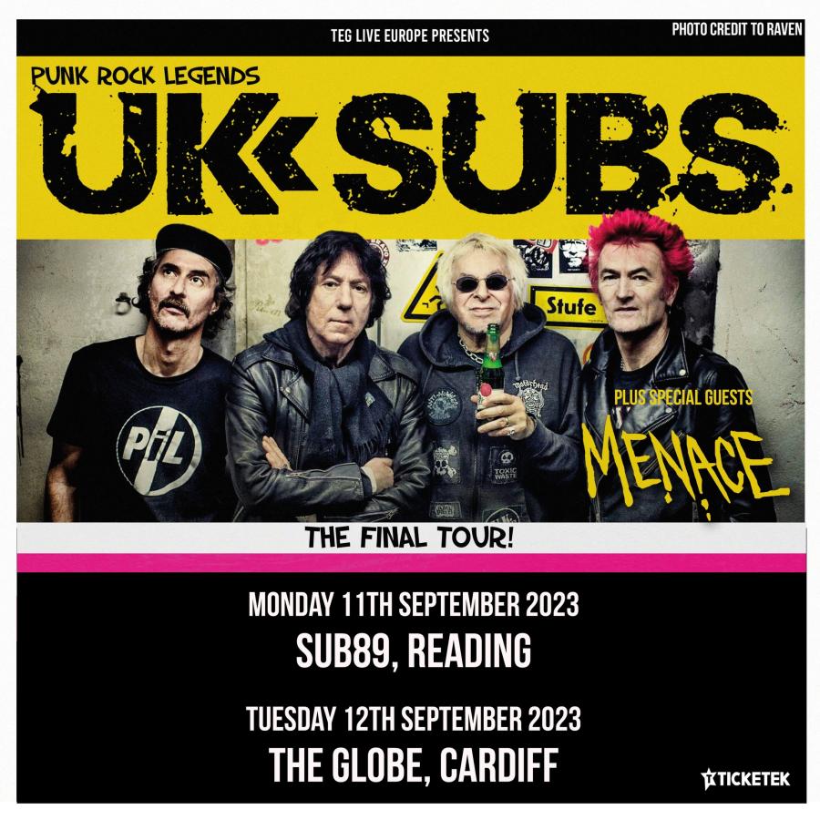 Concert UK Subs - 11/09/2023 - Reading - Sub 89 - Royaume Uni