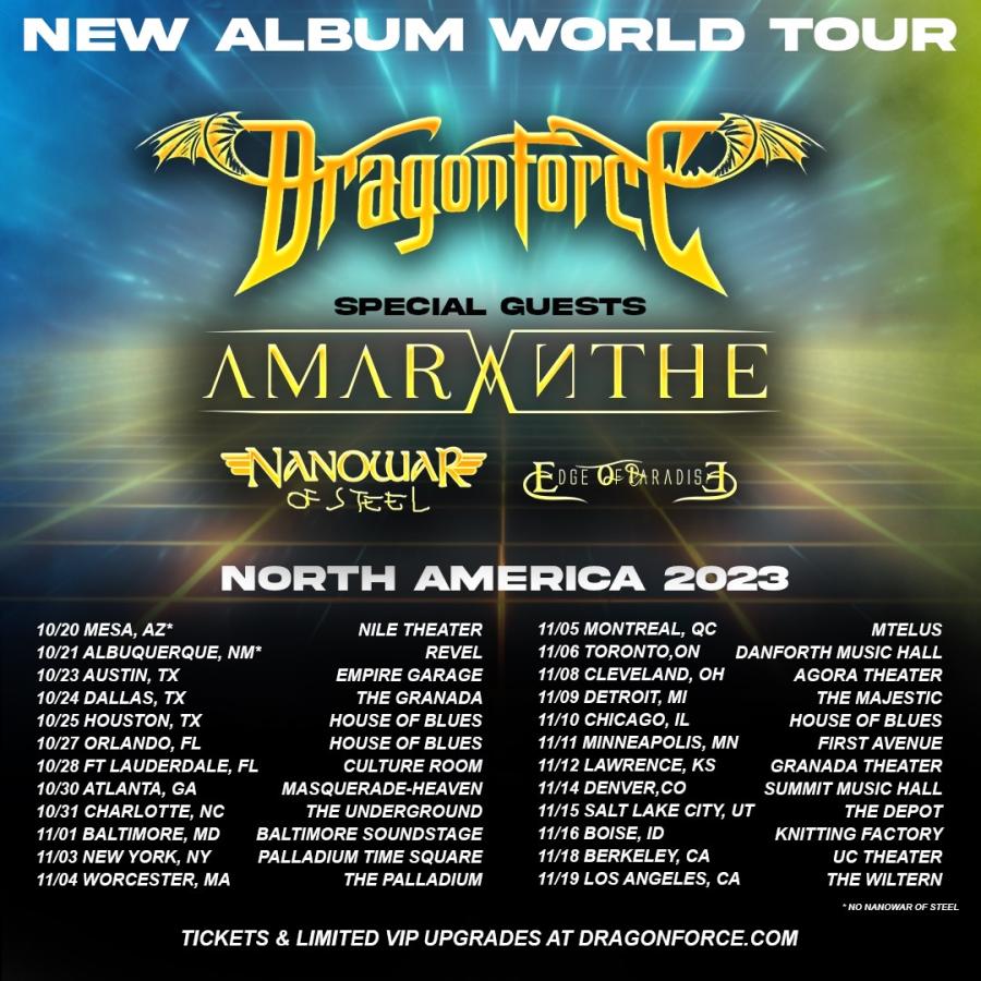 Concert Dragonforce - 19/11/2023 - Los Angeles - The Wiltern - Etats-Unis