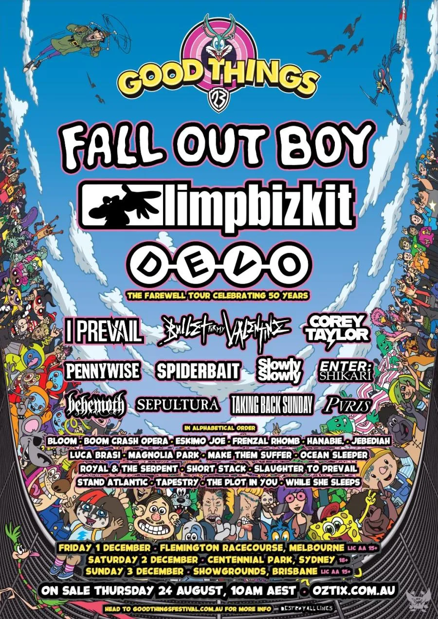 Good Things Festival 2023 - Sydney - Map | Concerts-Metal