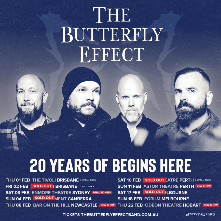 Konzert The Butterfly Effect - 18/02/2024 - Melbourne - Forum Melbourne - Australien