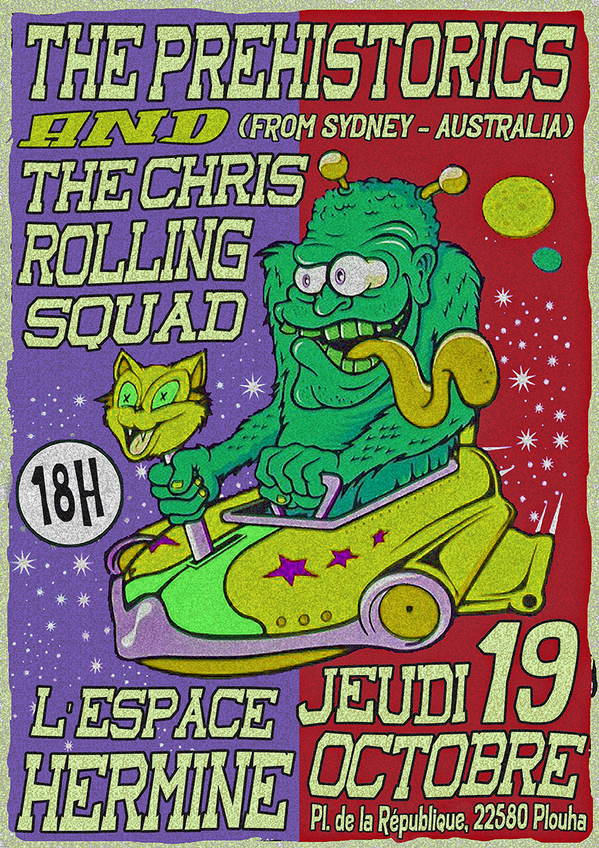 The Chris Rolling Squad + The Prehistorics - Line up