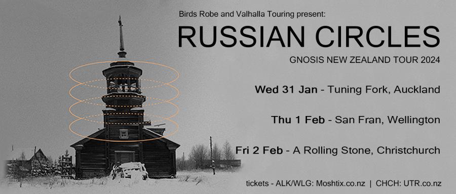 Concert Russian Circles - xx/xx/2024 - Wellington - San Fran - Nouvelle ...