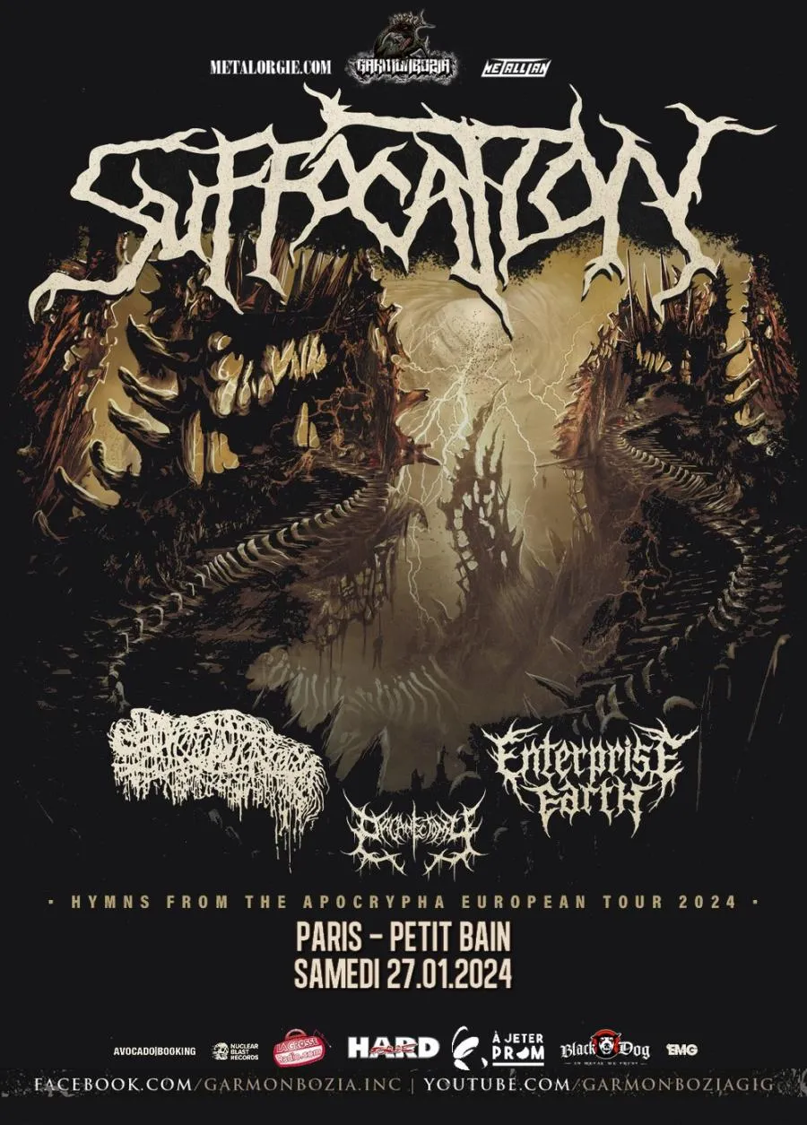 Concert Suffocation - 27/01/2024 - Paris - Le Petit Bain - France