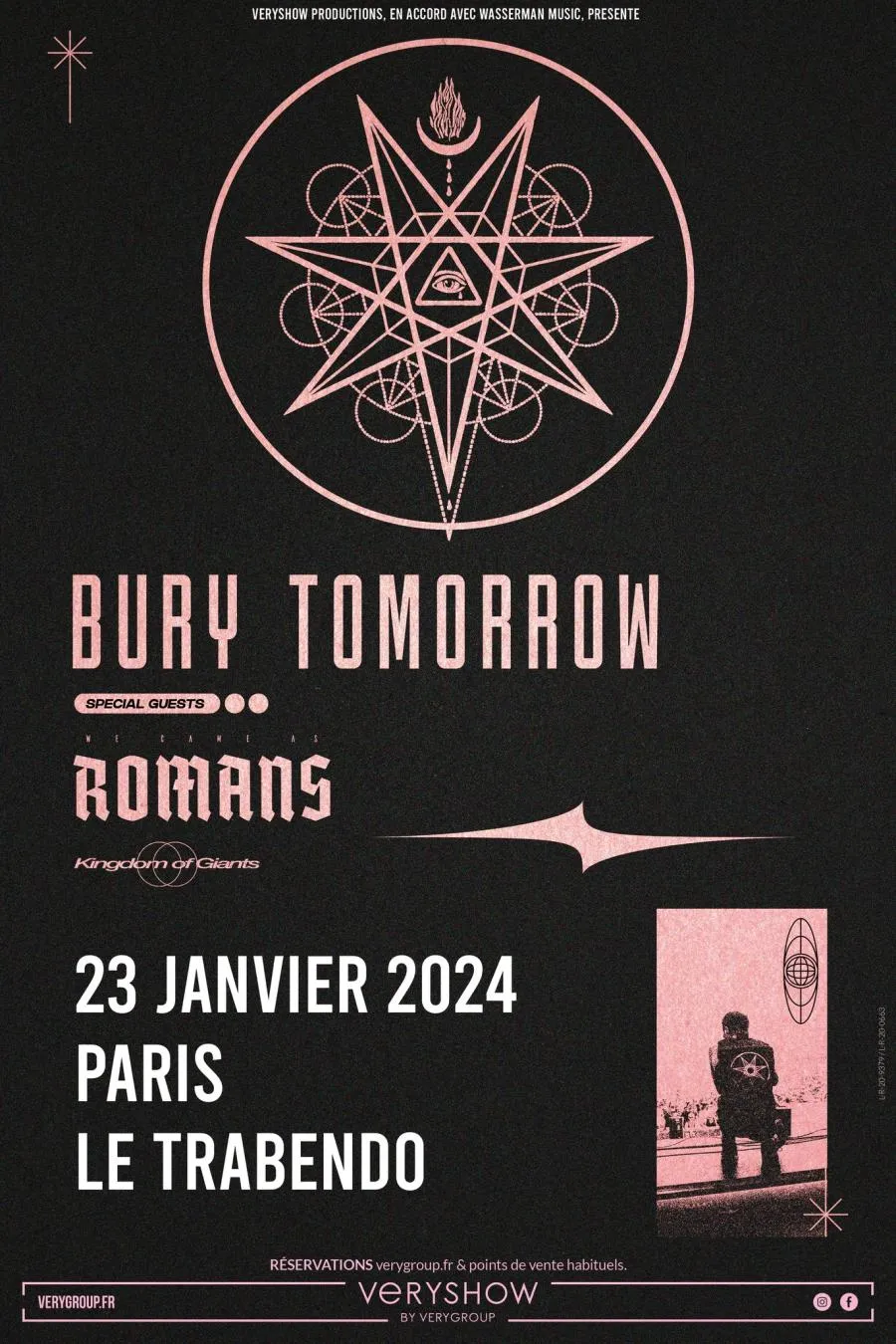 Concert Bury Tomorrow - 23/01/2024 - Paris - Le Trabendo - France