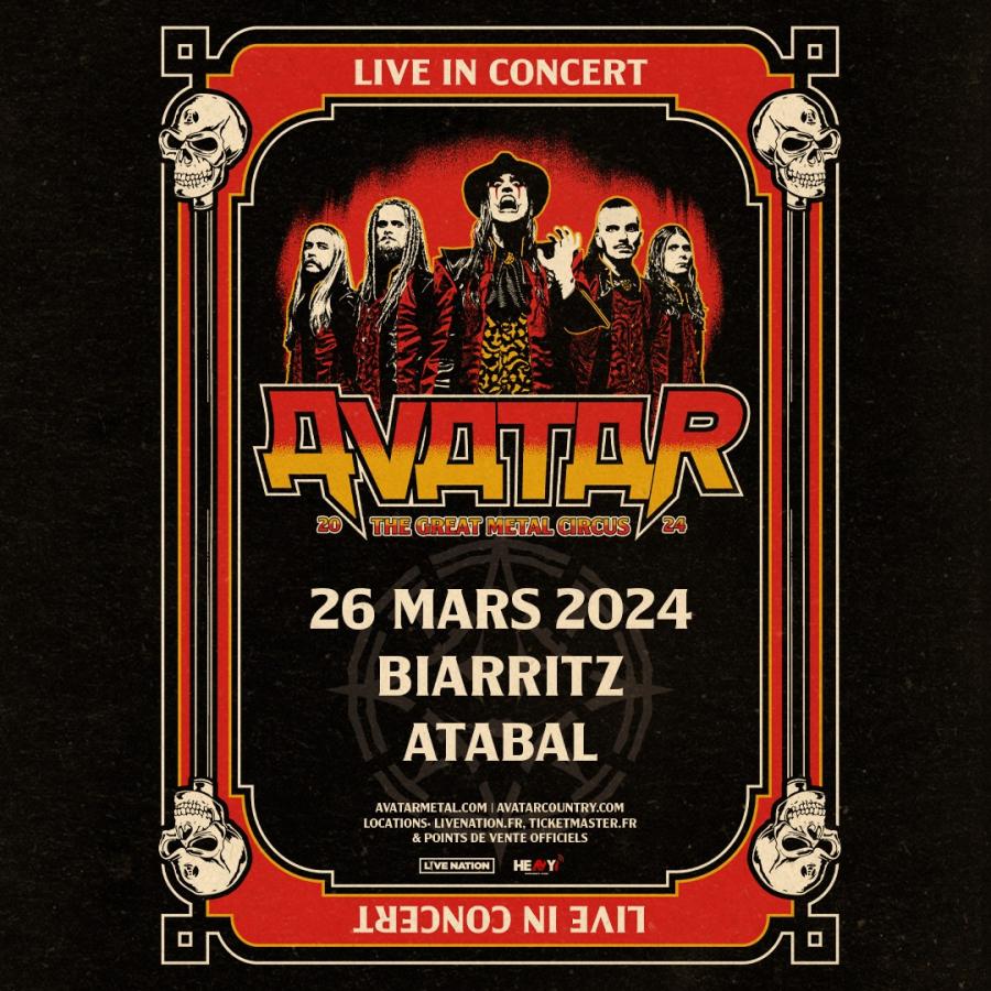 Concierto Avatar - 26/03/2024 - Biarritz - Atabal - Francia