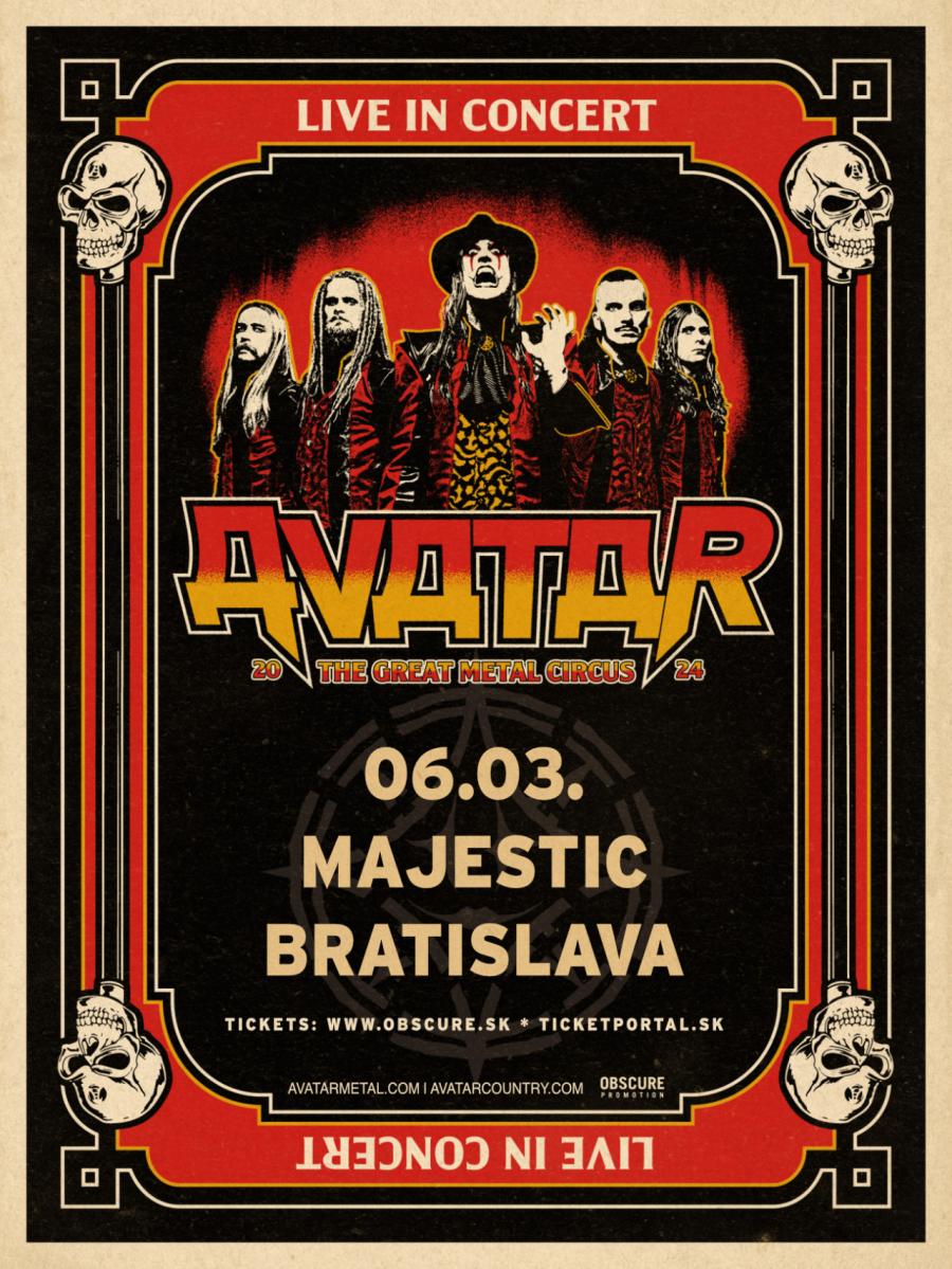 Evento Avatar - 06/03/2024 - Bratislava - Majestic Music Club - Slovacchia