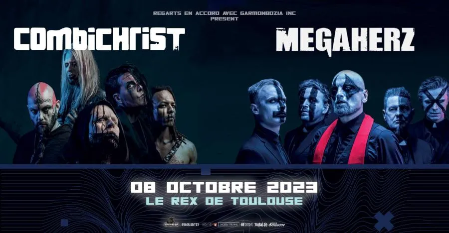 Concert Combichrist + Megaherz - 08/10/2023 - Toulouse - Le Rex de ...