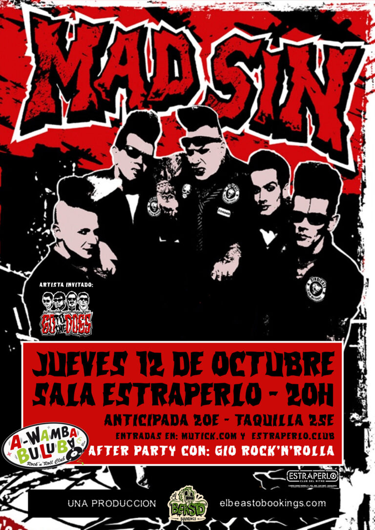 Mad Sin + Go to the Dogs - Line up