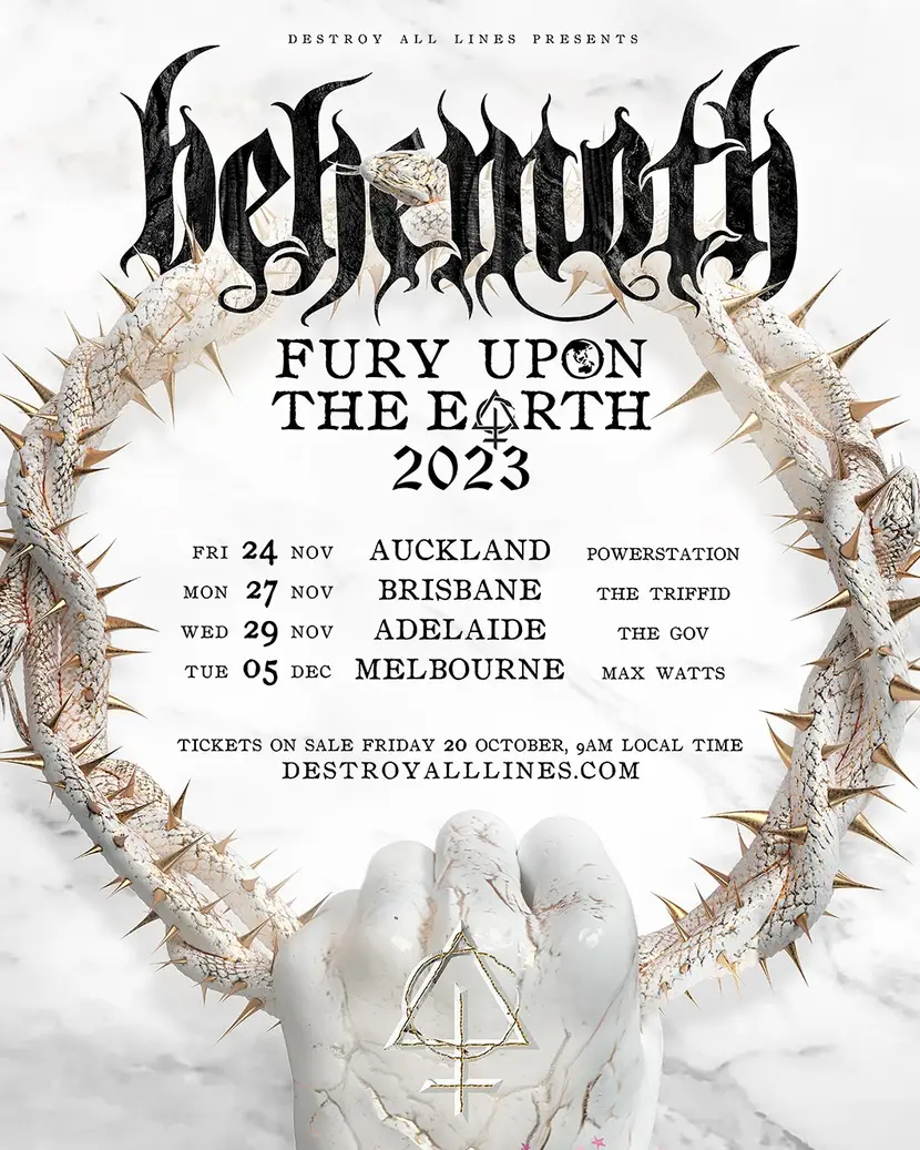 Concert Behemoth - 05/12/2023 - Melbourne - Max Watt's House of Music ...