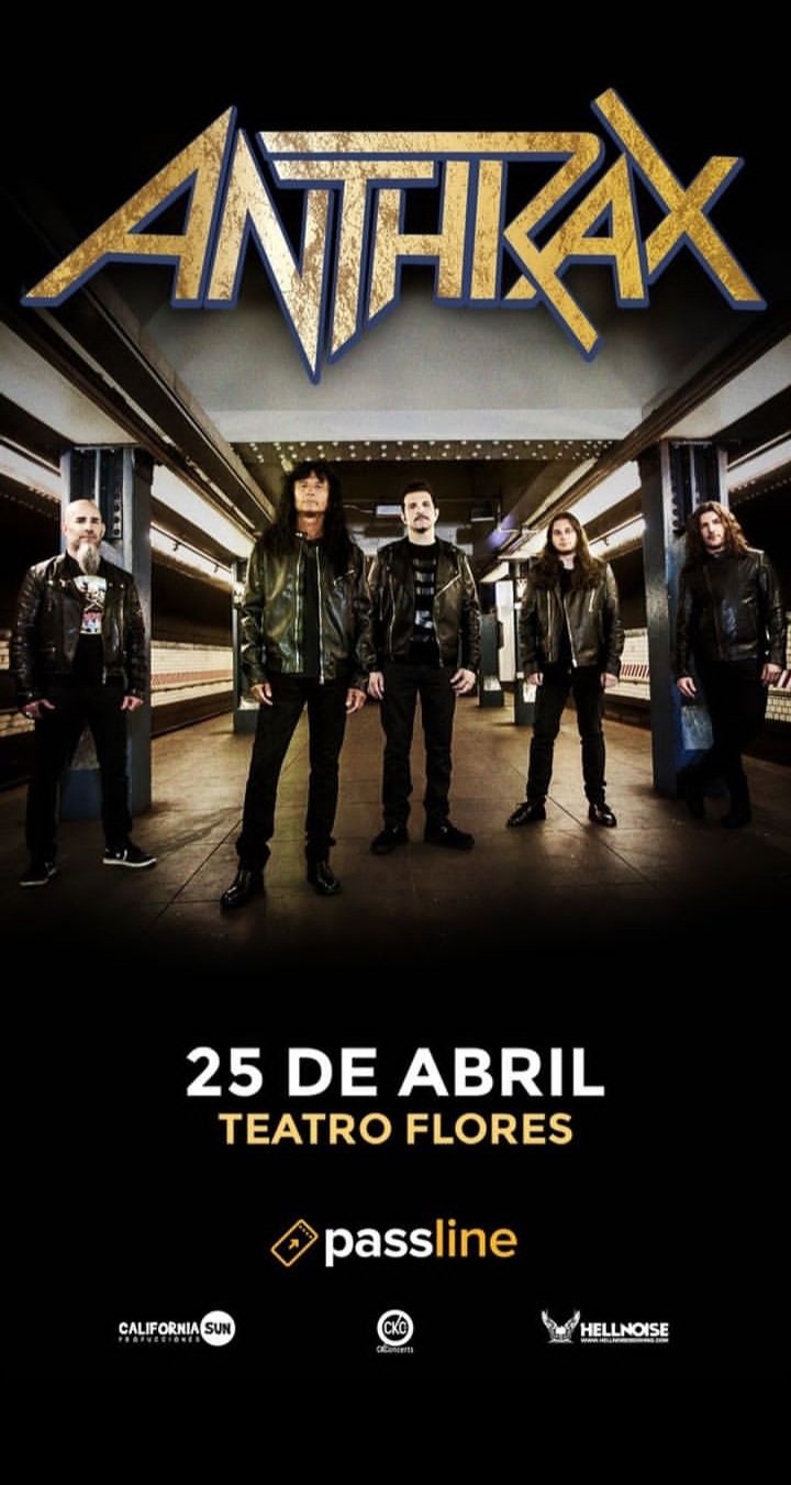 Anthrax la leyenda del thrash metal regresa a la Argentina! - 25/04 ...