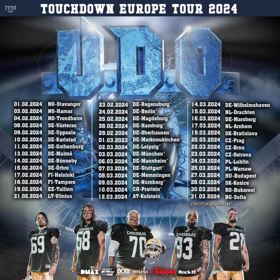 Event U.D.O. - 19/02/2024 - Tallinn - Helitehas - Estonia