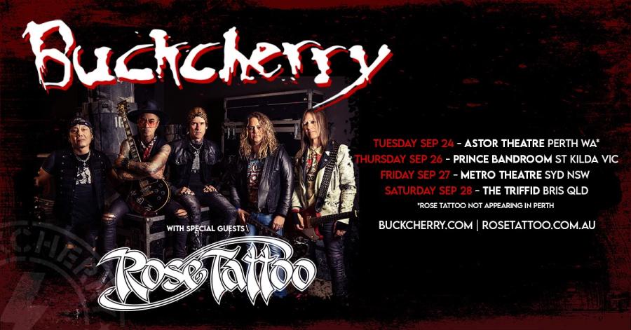 Buckcherry + Rose Tattoo - 28/09/2024 - Brisbane (Newstead) - The ...
