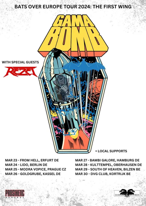Concert Gama Bomb - 29/03/2024 - Bilzen - South Of Heaven - Belgique