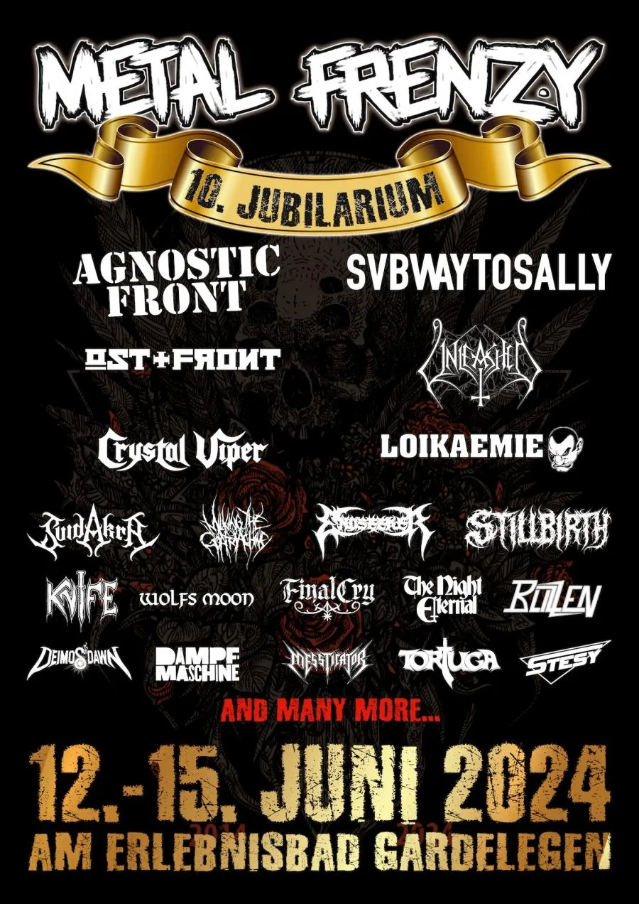 Metal Frenzy Open Air 2024 - 12/06/2024 (4 jours) - Gardelegen - Erlebnisbad - Allemagne