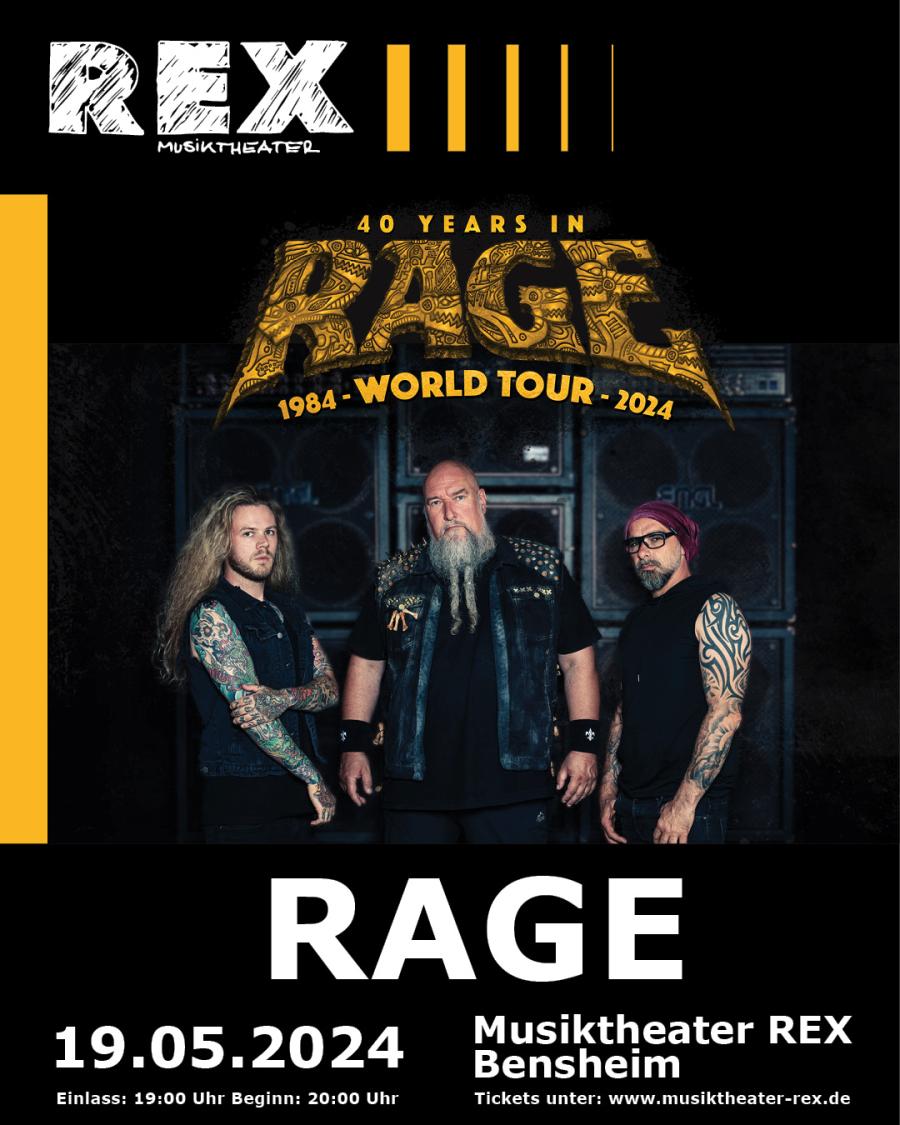 Event Rage - 19/05/2024 - Bensheim - Musiktheater REX - Germany