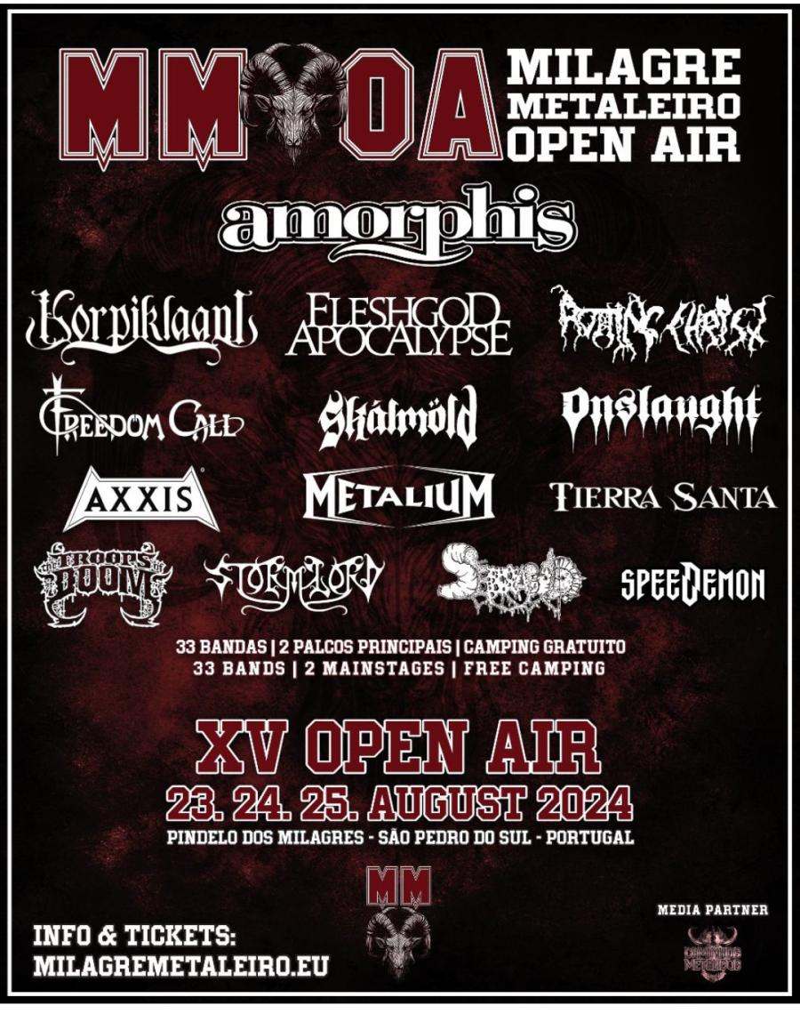 Milagre Metaleiro Open Air 2024 - Line up