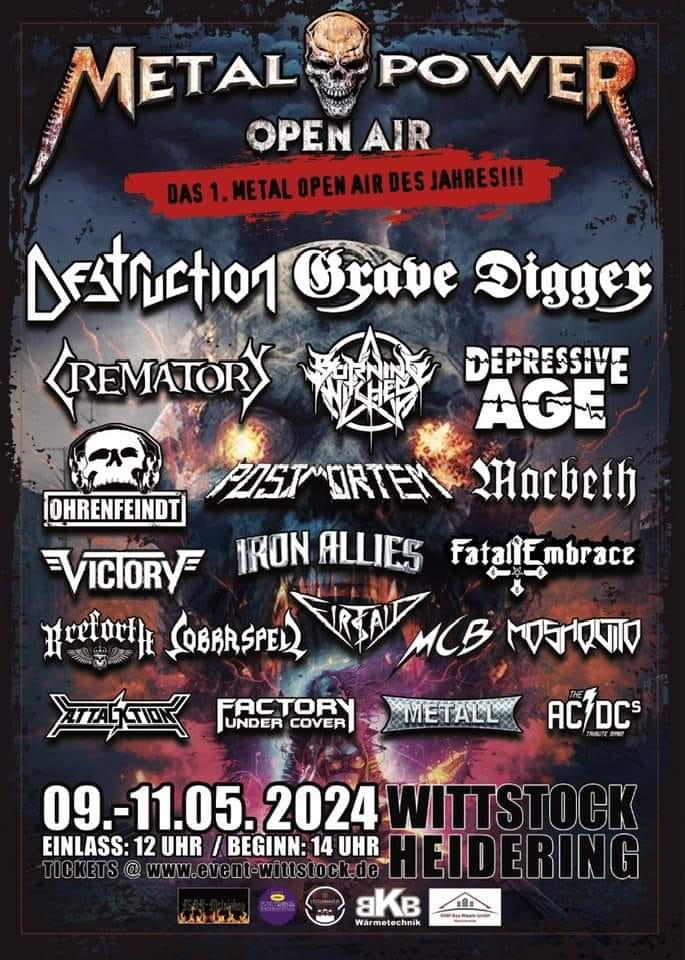 Metal-Power Open Air Festival 2024 - 09/05/2024 (3 days) - Wittstock ...