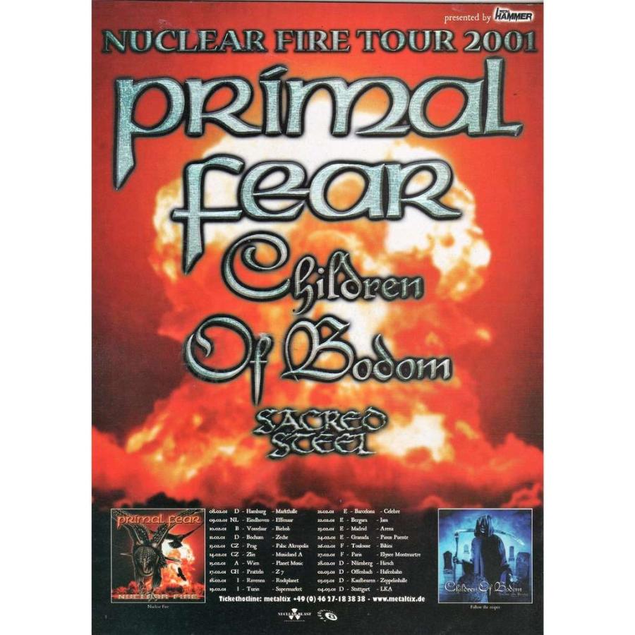 Primal Fear+Children of Bodom+Sacred Steel Nuclear Fire Tour - 18/02 ...