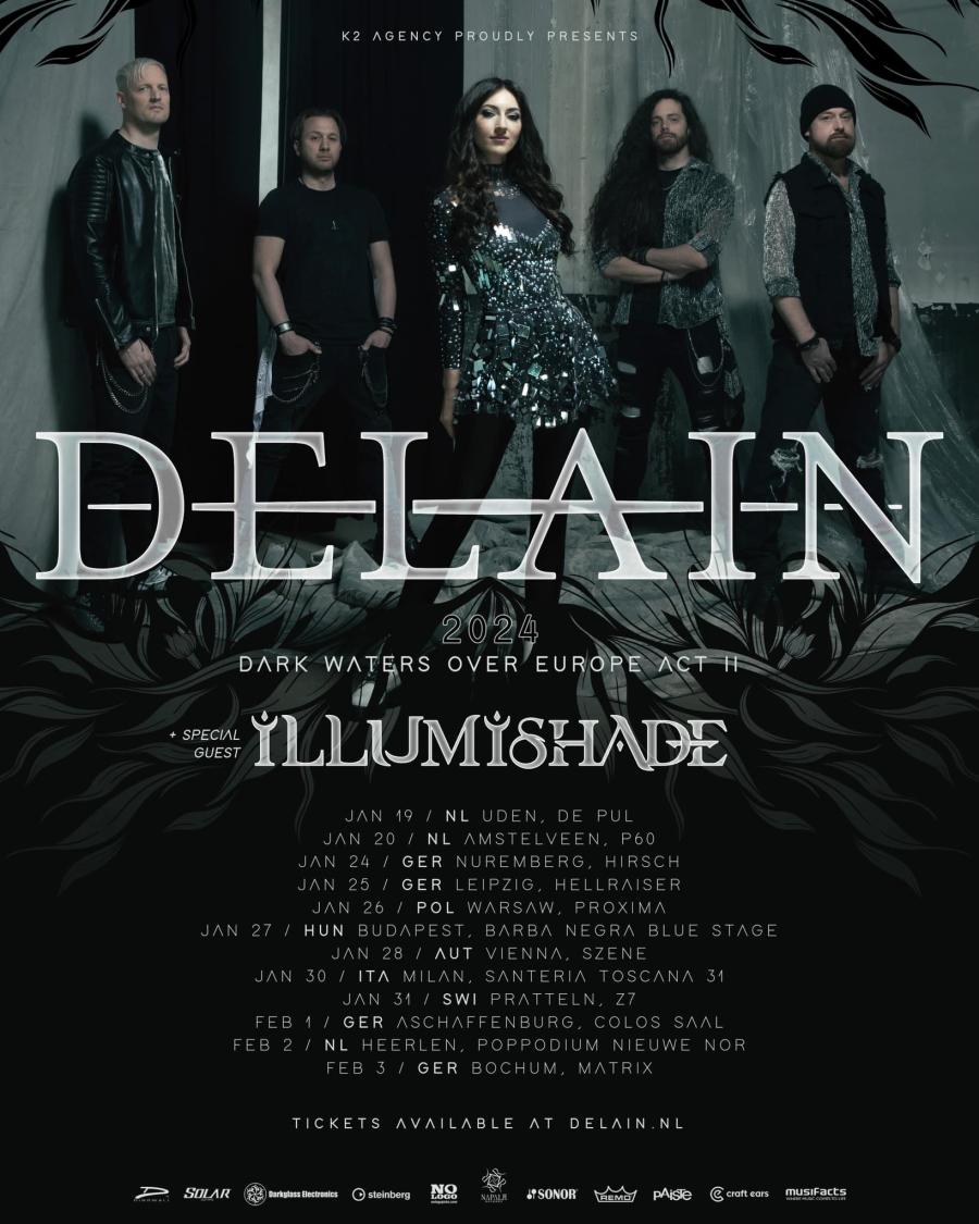 Delain - Dark Waters Over Europe Act II - 27/01/2024 - Budapest - Barba ...