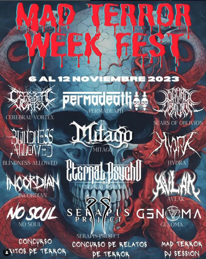 Mad Terror Week Fest 2023 - 06/11/2023 (7 days) - Madrid - Barracudas ...