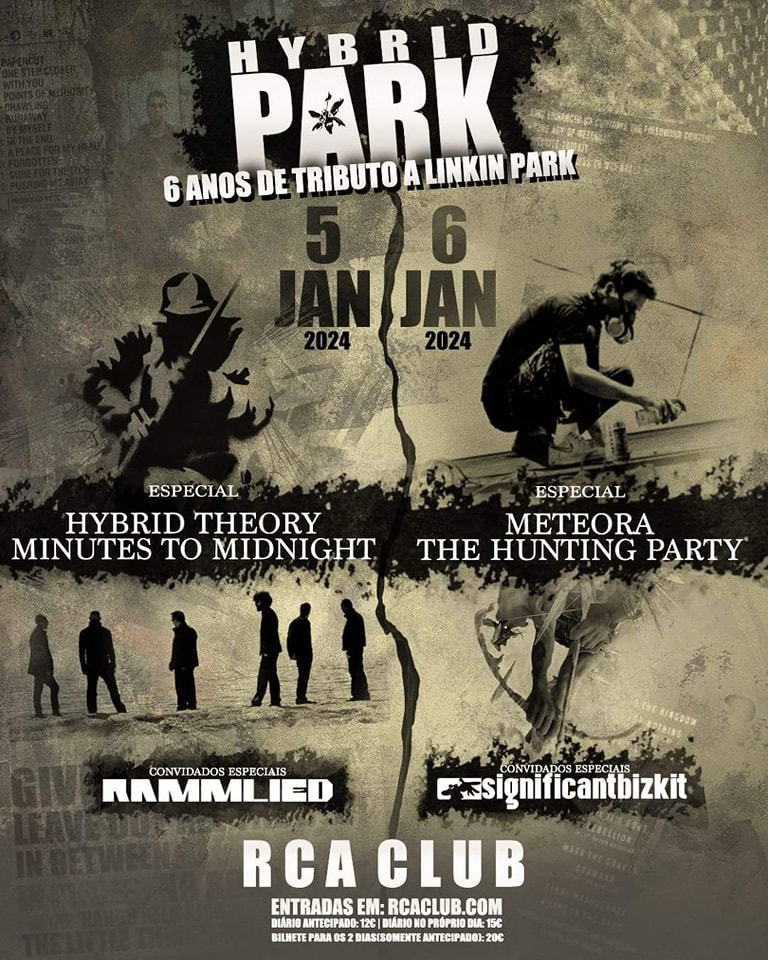 Hybrid Park - 6 anos de tributo a Linkin Park - 05/01/2024 - Lisboa ...