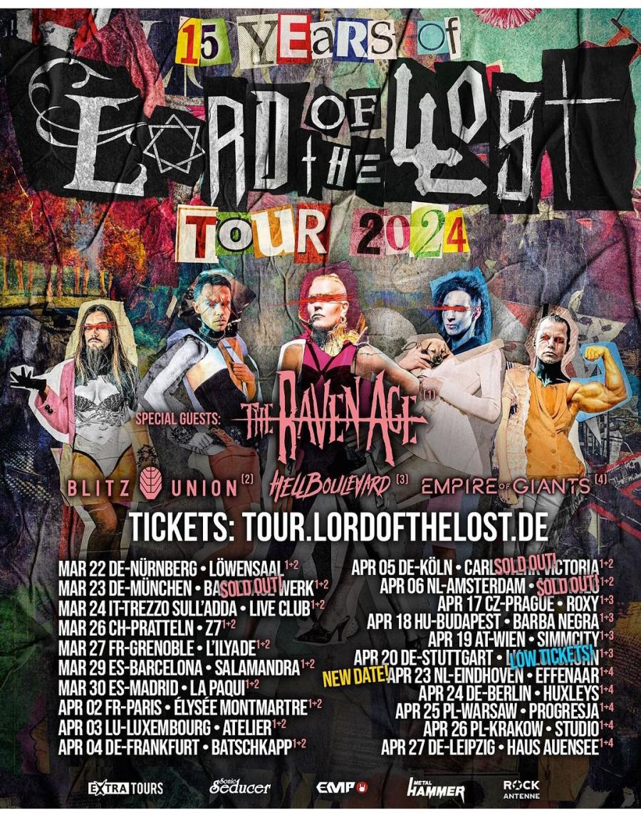 Evenement Lord Of The Lost - Line up