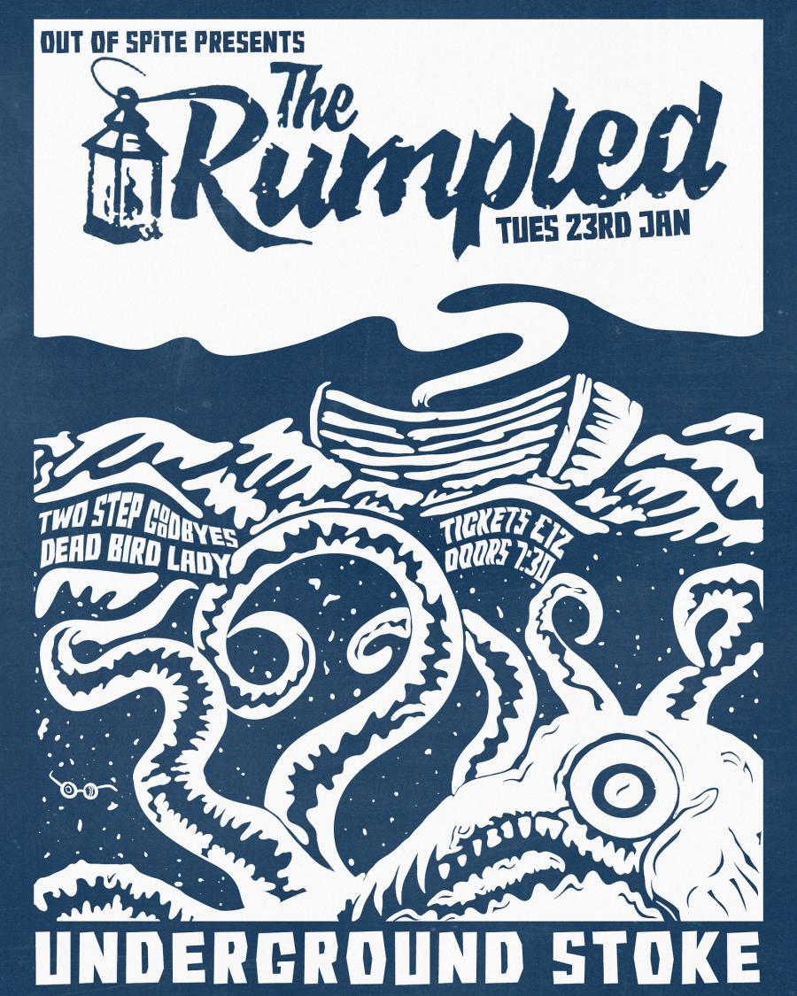 The Rumpled + The Two Step Goodbyes - 23/01/2024 - Stoke - Underground ...