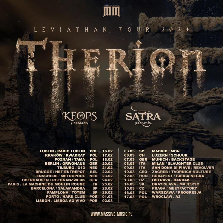 Therion - Leviathan Tour 2024 - Line up