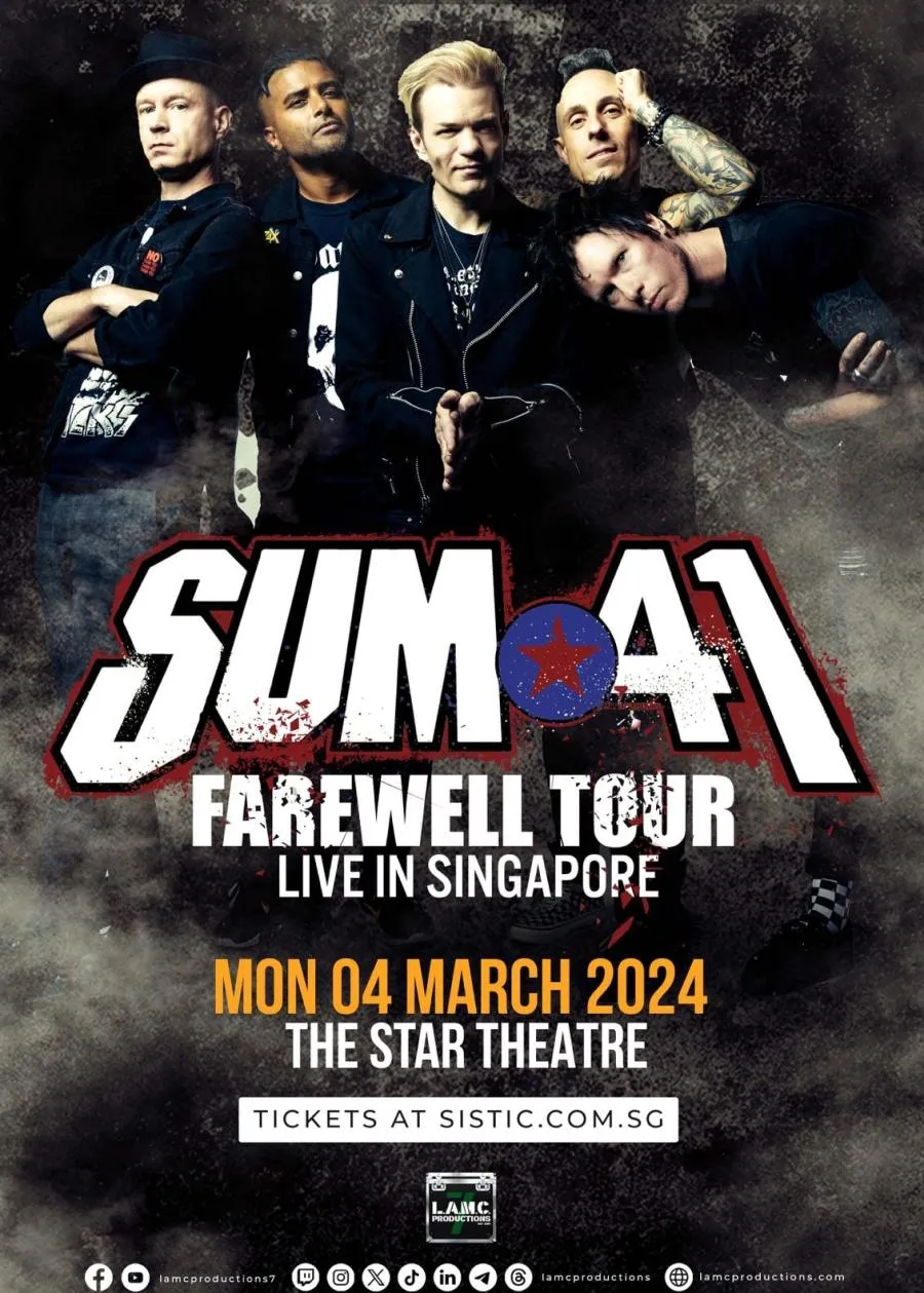 Concert Sum 41 - 04/03/2024 - Singapore - Star Theatre - Singapour