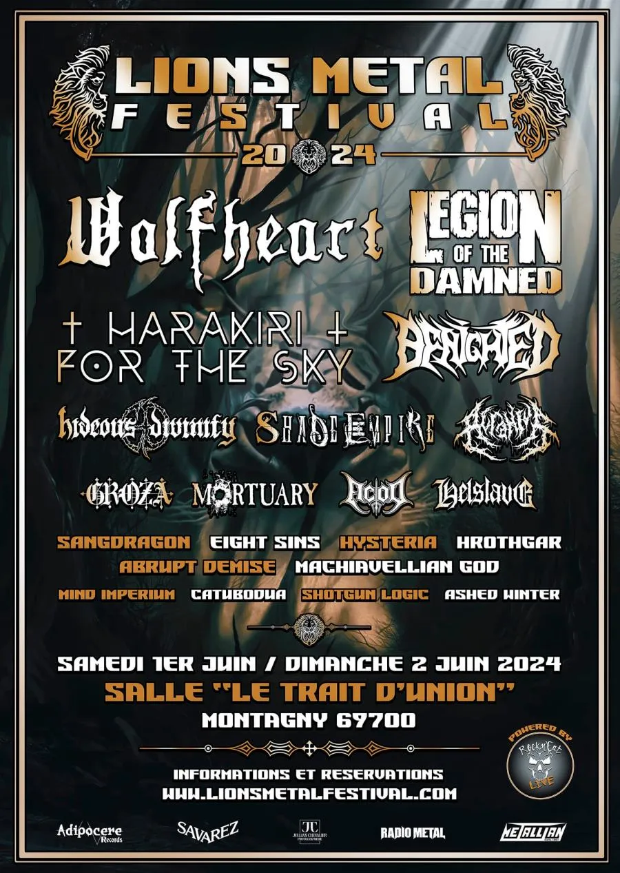 Lions Metal Festival 2024 - 01/06/2024 (2 jours) - Montagny - Le Trait ...