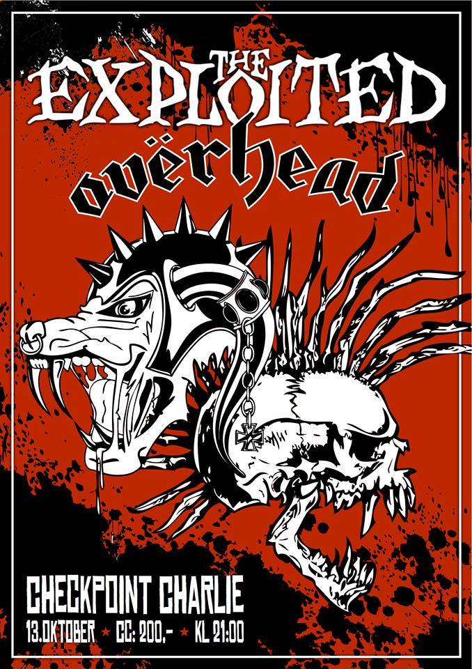 The Exploited + Ovërhead - Line up
