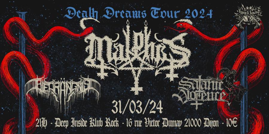 Malphas + Bedrängnis + Satanic Violence - 31/03/2024 - Dijon - Deep ...